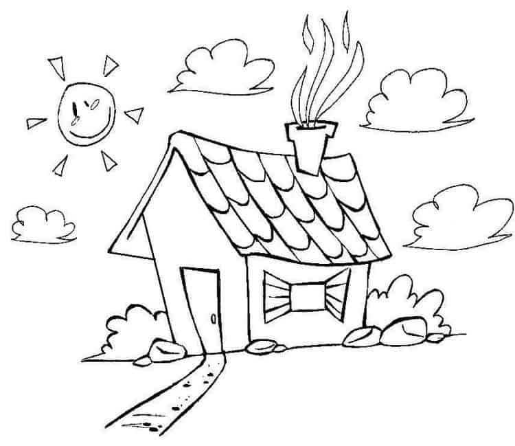 sol e nuvem para colorir 14 - Blog Ana Giovanna