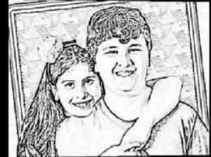 Maria Clara e JP para colorir - Blog Ana Giovanna